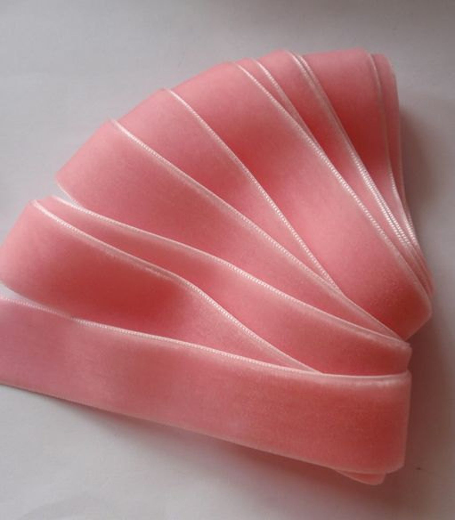 5 Yards 7/8 Inches Velvet Ribbon in Ivory RY78-04 | Etsy