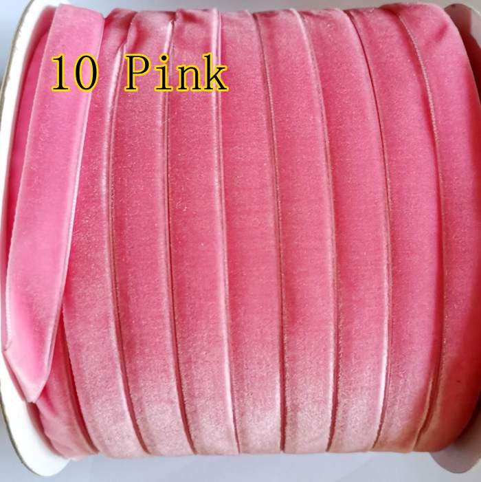 7 Yards 1/2 Inches Velvet Ribbon in Pink RY12-10 - Etsy