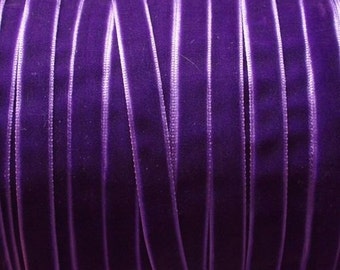 5 Yards 1 Inches Velvet Ribbon in Purple RY01-89 | Etsy