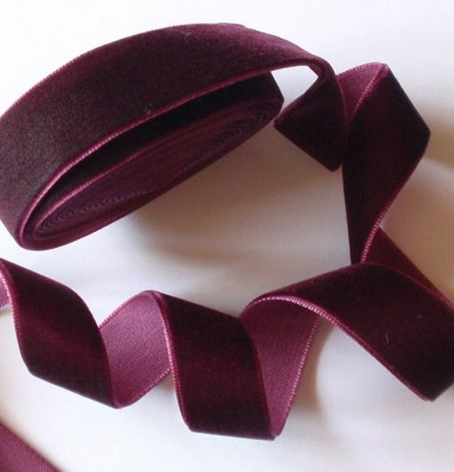 5 Yards 3/4 Inches Velvet Ribbon in Raisin RY34-230 | Etsy
