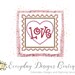 Love Stamp Applique Design for Machine Embroidery Instant Download Love ...