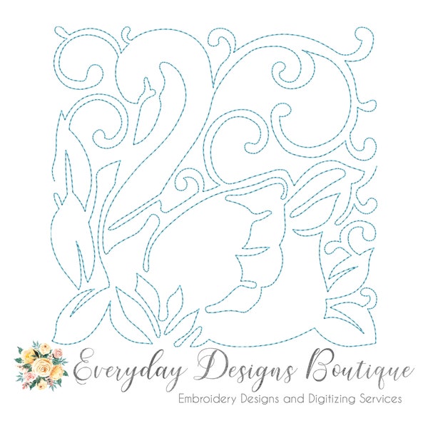 Continuous Quilting Embroidery Designs - Etsy