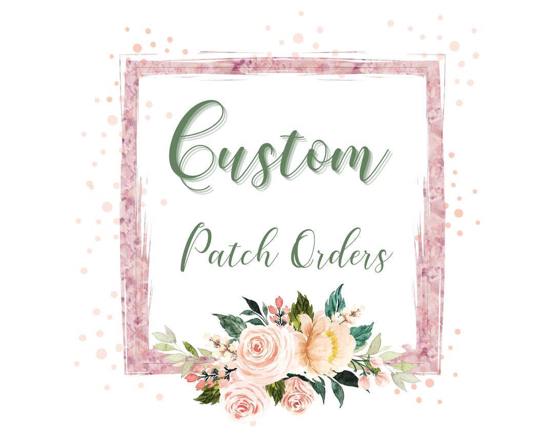 Custom Embroidered Patches - Personalized Patch Orders - Custom Logo ...
