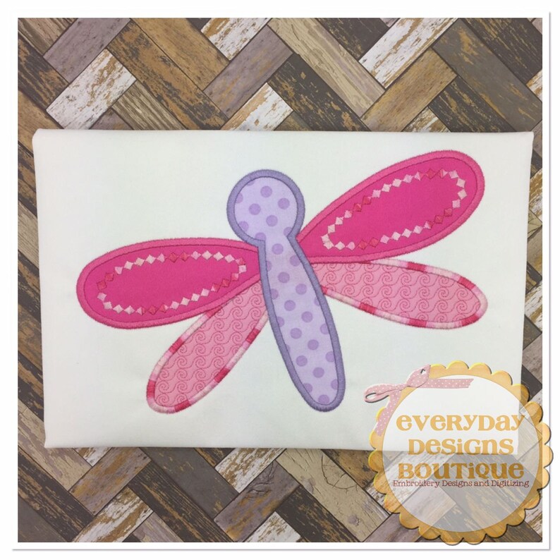 Dragonfly Applique Machine Embroidery Design (digital Download) - Etsy