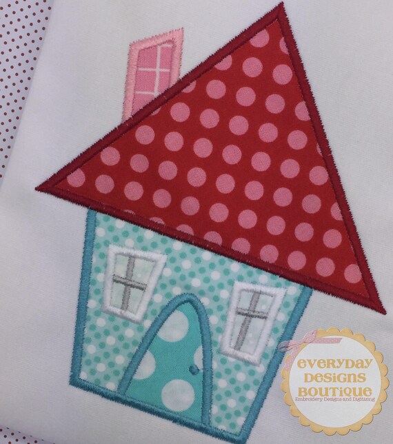 Little House 2 Machine Embroidery Applique Design | Etsy