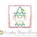Elf Face Machine Embroidery Applique Design: Christmas Applique ...