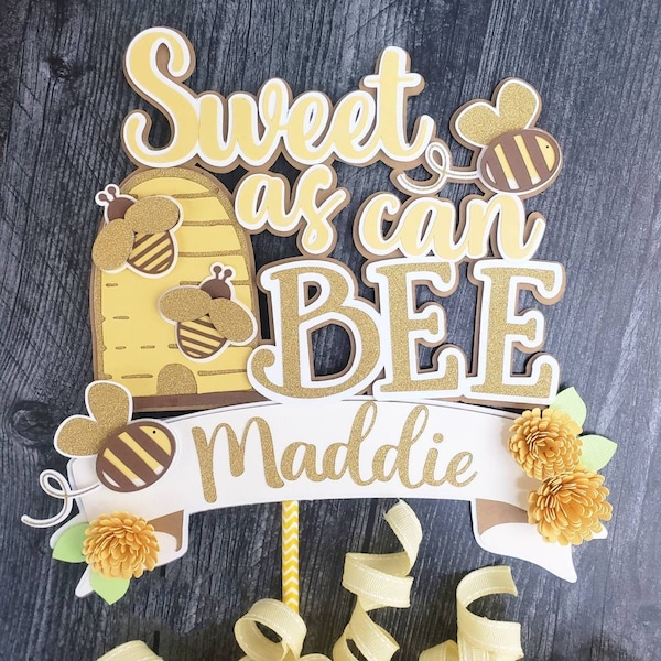 Baby Bee Cake Topper - Etsy