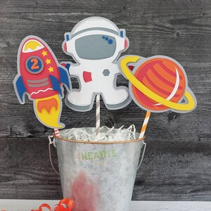 Space Birthday Centerpiece - Space Party - Astronaut Party - Rocketship ...