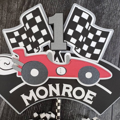 Race Car Cake Topper Racing Cake Topper | Etsy