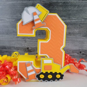 Construction 3D Letter or Number - Construction Party - Construction ...