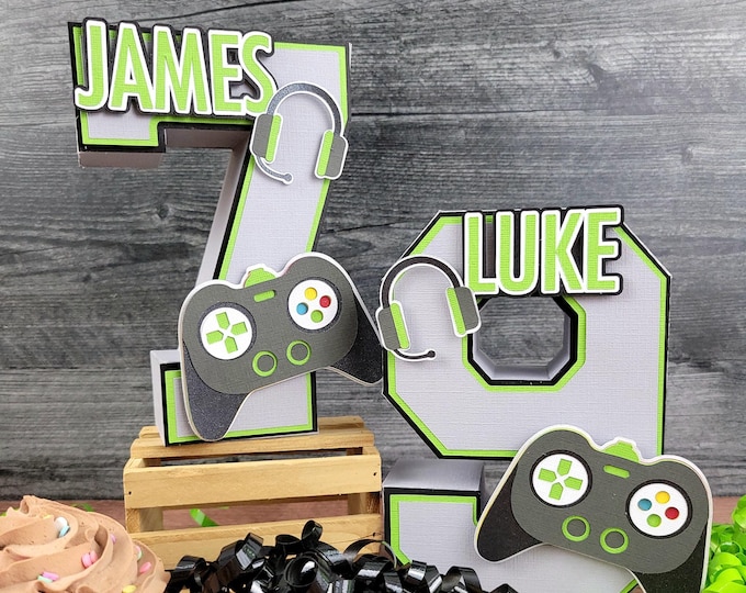 Gamer 3D Number or Letter - Etsy