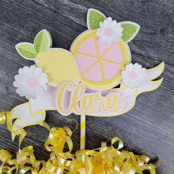 Lemon Cake Topper - Etsy