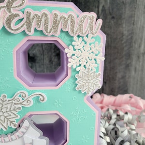 Ice Skating 3D Letter or Number - Ice Skating Birthday - Ice Skating ...