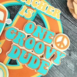 Groovy Dude Cake Topper - One Groovy Dude - Groovy Boy Birthday - Etsy