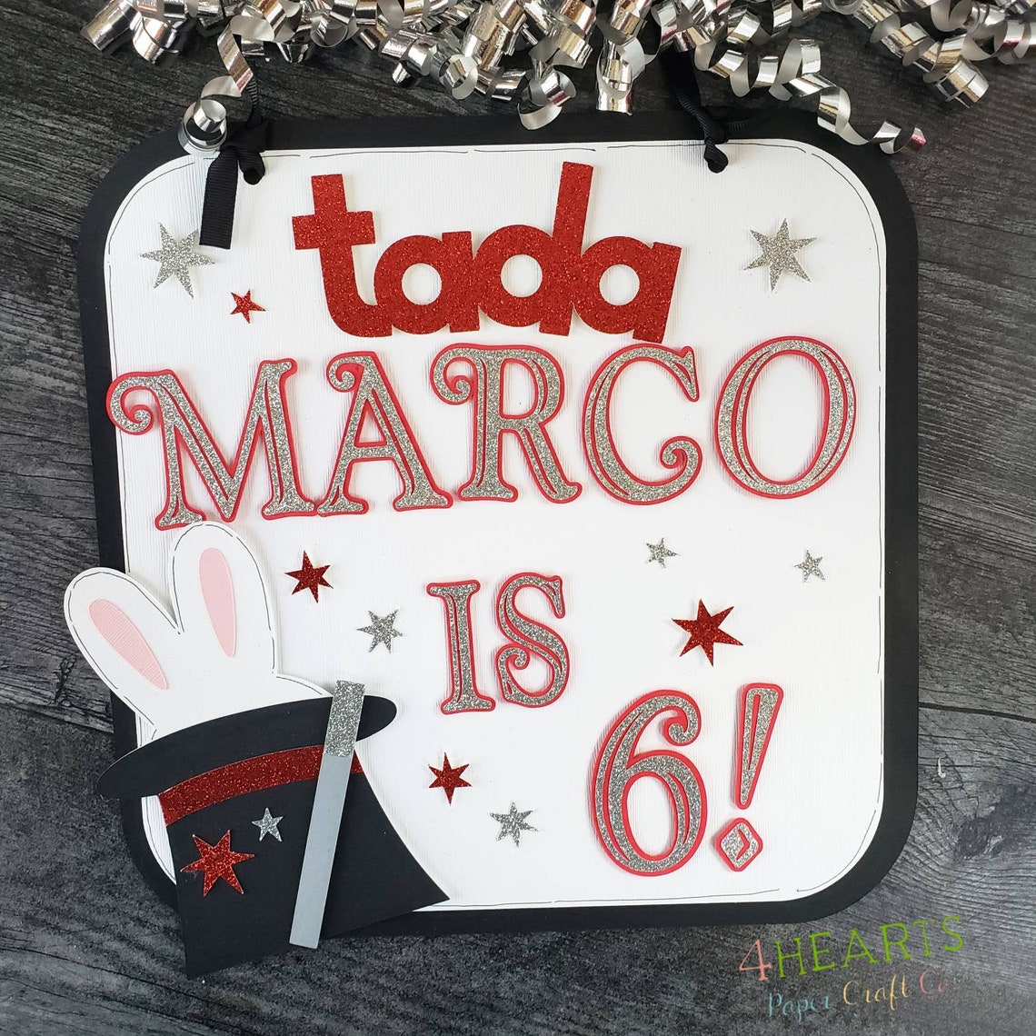 Magician Birthday Door Sign Magic Show Sign - Etsy