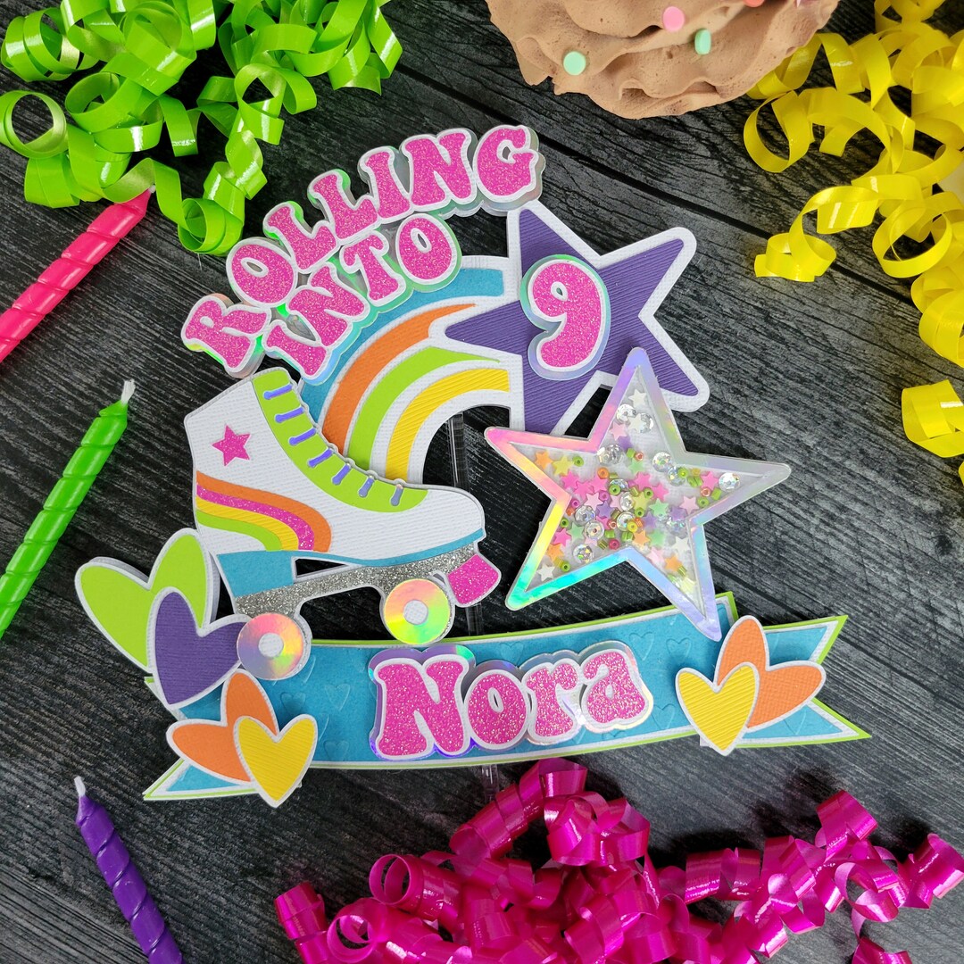 Roller Skate Cake Topper - Etsy