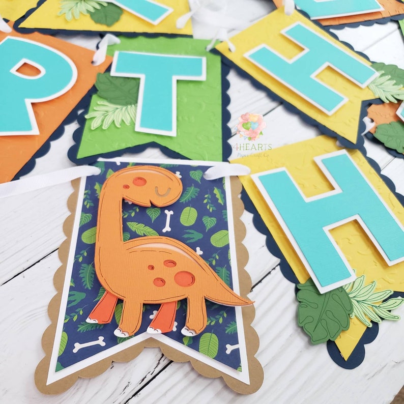 Dinosaur Birthday Banner Dinosaur Birthday Dinosaur Party - Etsy