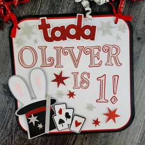 Magician Birthday Door Sign, Magic Show Sign - Etsy