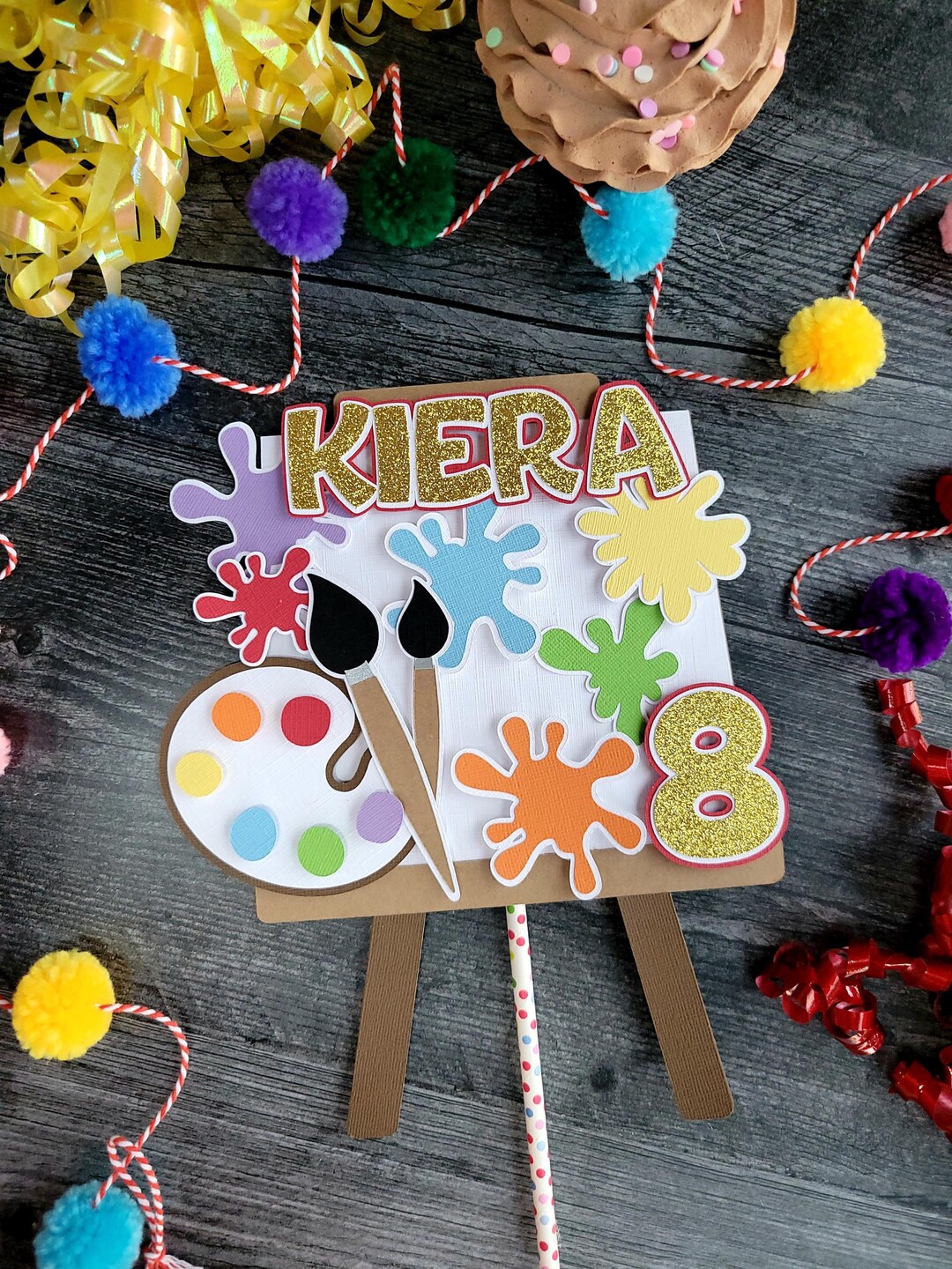 Painting Cake Topper - Etsy