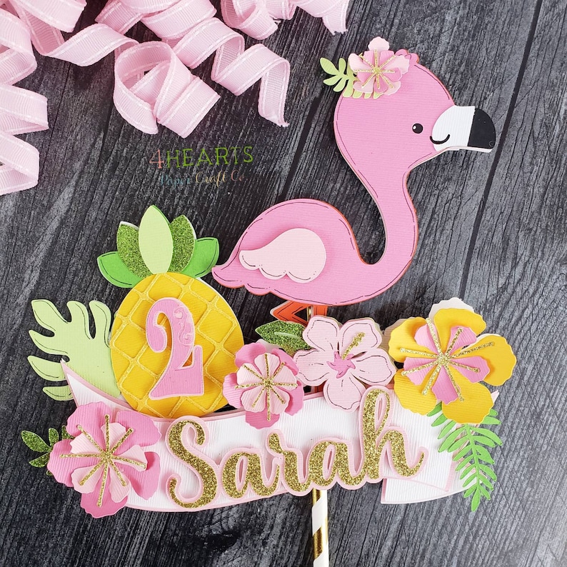 Flamingo Cake Topper | Etsy