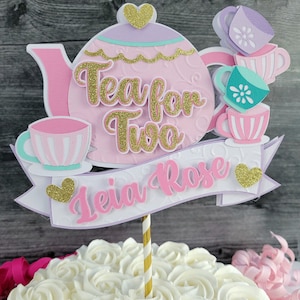 Tea for Two Cake Topper - Etsy