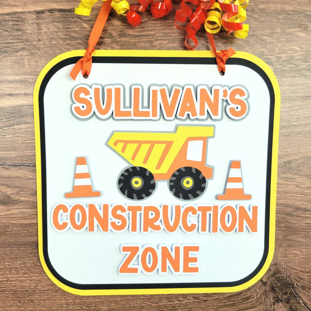 Construction Birthday Sign - Etsy