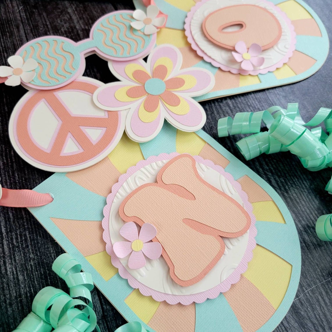 Groovy Birthday Banner One Groovy Year Two Groovy Groovy - Etsy