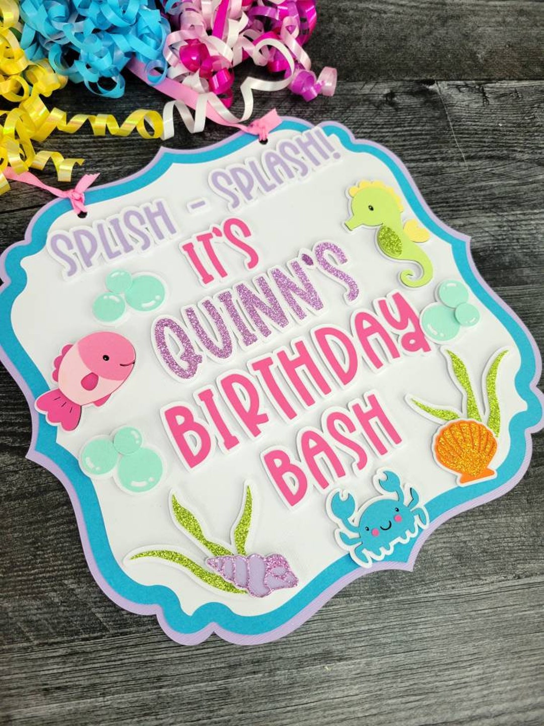 Under the Sea Birthday Door Sign - Etsy
