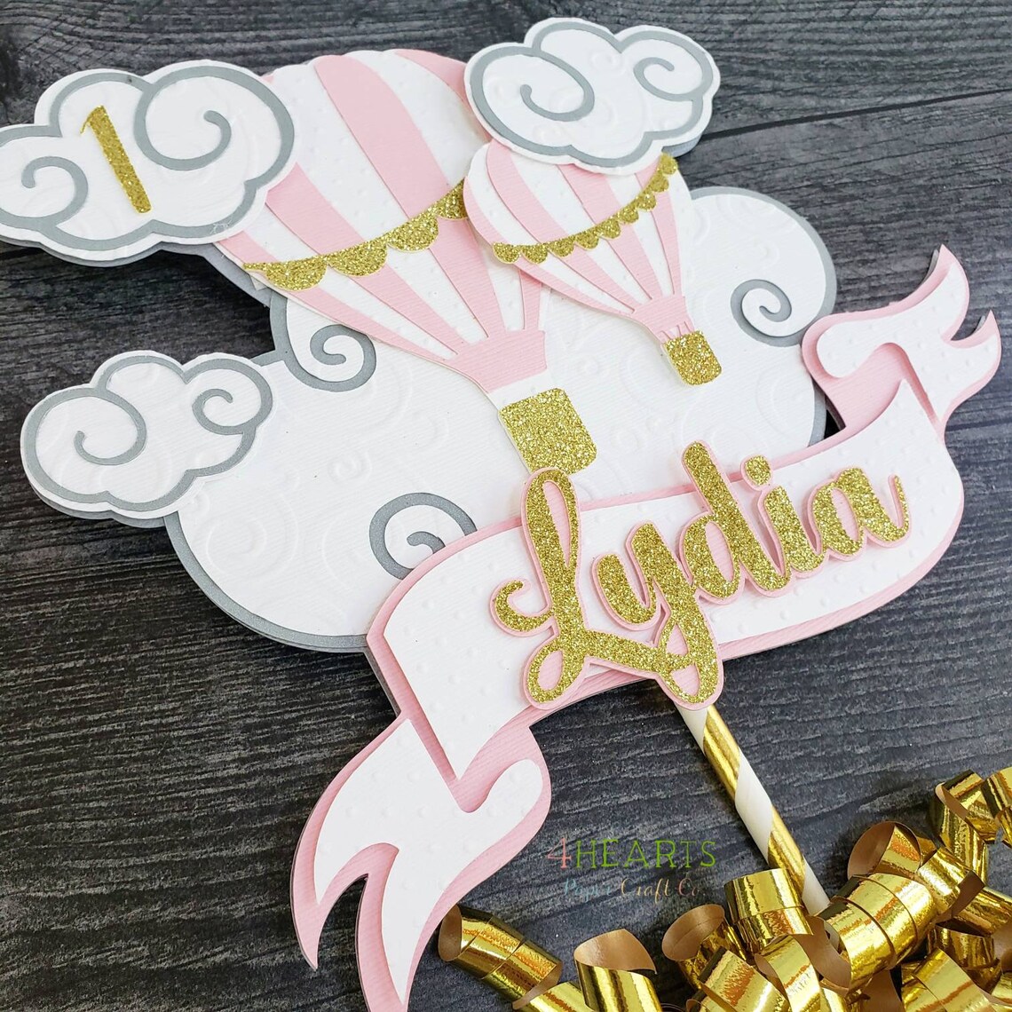 Hot Air Balloon Cake Topper - Etsy