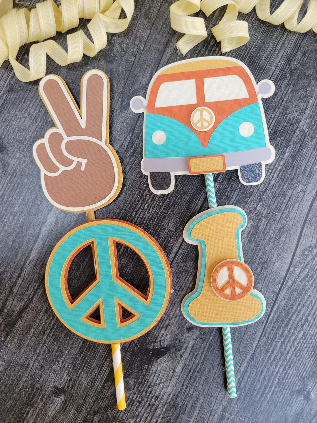 Groovy Dude Cupcake Toppers - Groovy Boy - Groovy Dude Birthday - - Etsy