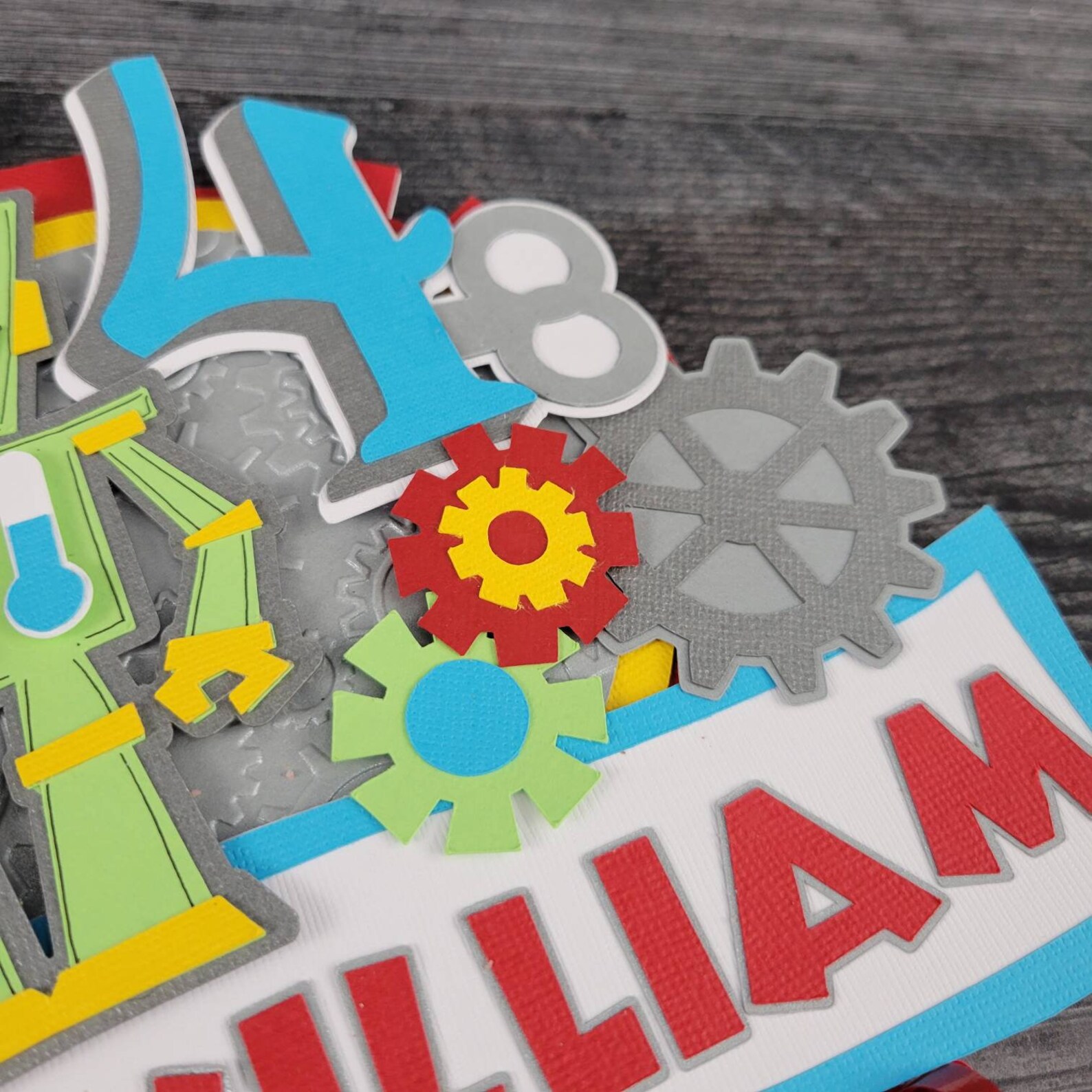 Robot Cake Topper Robot Birthday Centerpiece | Etsy