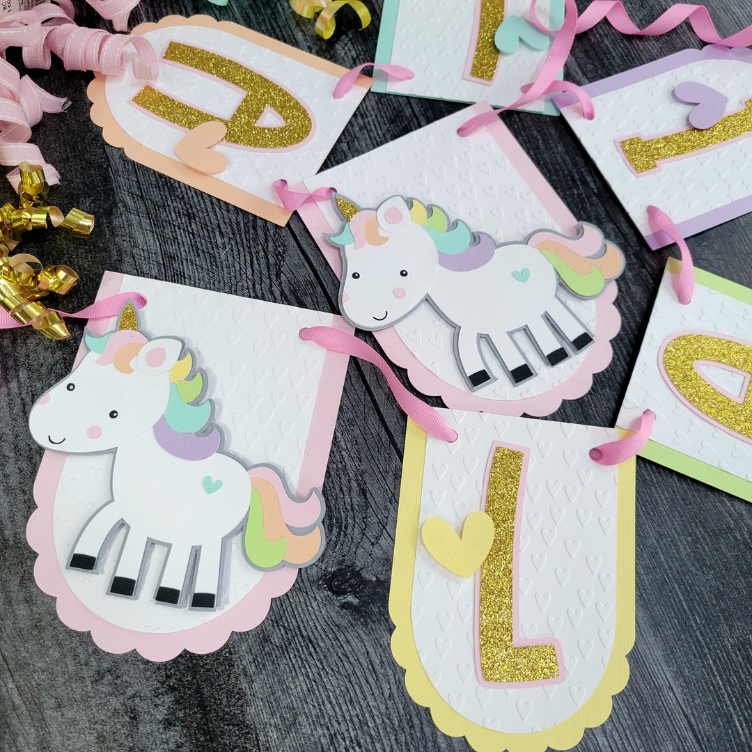 Unicorn Banner - Etsy