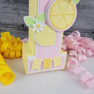 Lemon 3D Number Lemon Birthday Lemon Centerpiece Lemon - Etsy