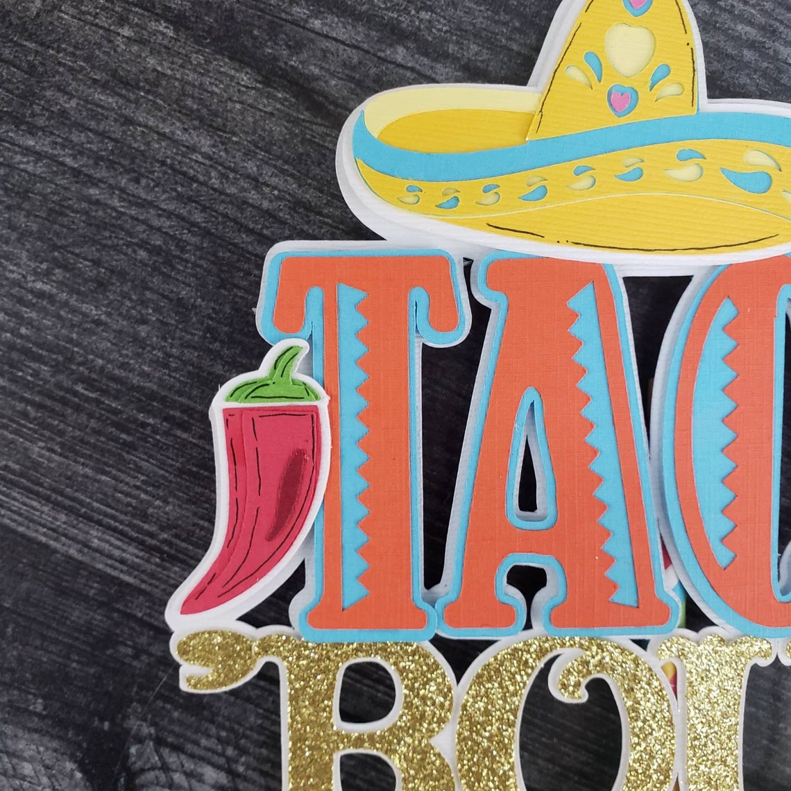 Taco Cake Topper - Etsy