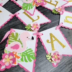 Flamingo Birthday Banner - Etsy