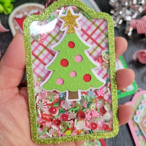 Christmas Shaker Tags - Christmas Shaker Ornaments - Etsy