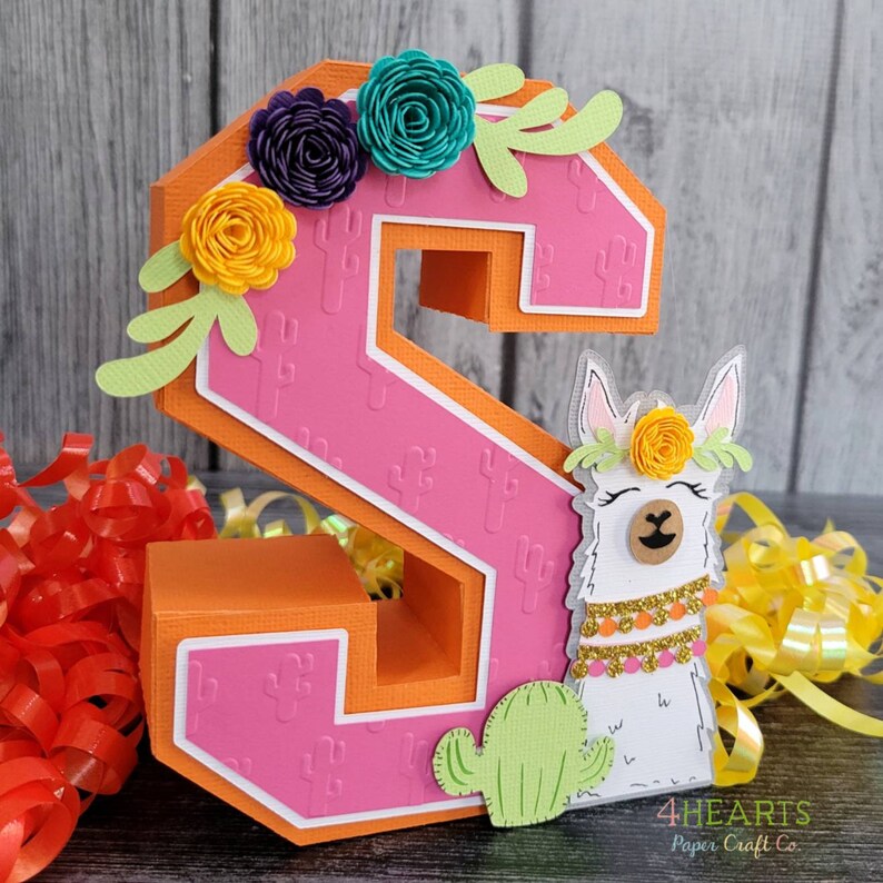 Llama 3D Letter Centerpiece Llama Birthday Llama Party | Etsy