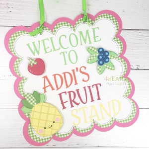 Fruit Theme Door Sign, Tutti Fruitti Birthday Sign - Etsy