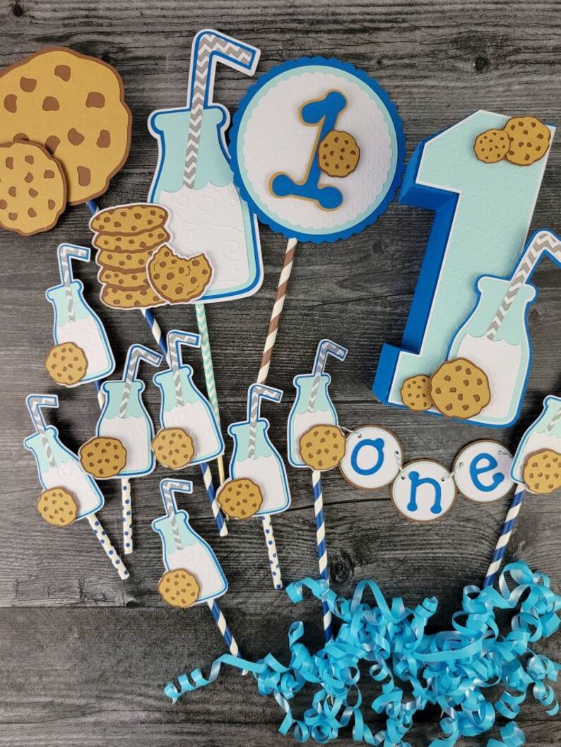 Cookie Birthday Banner Milk and Cookies Banner - Etsy