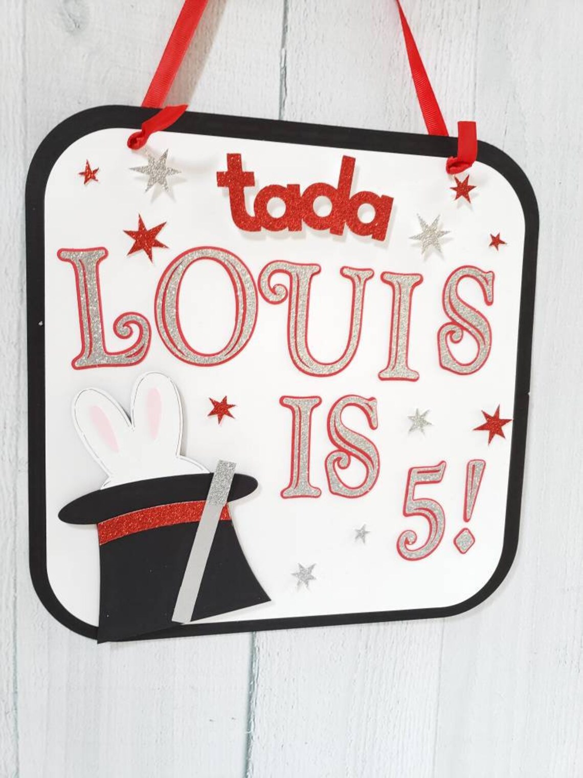 Magician Birthday Door Sign Magic Show Sign | Etsy