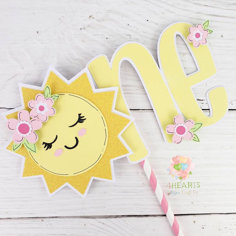 Sunshine Cake Topper Sun Cake Topper | Etsy