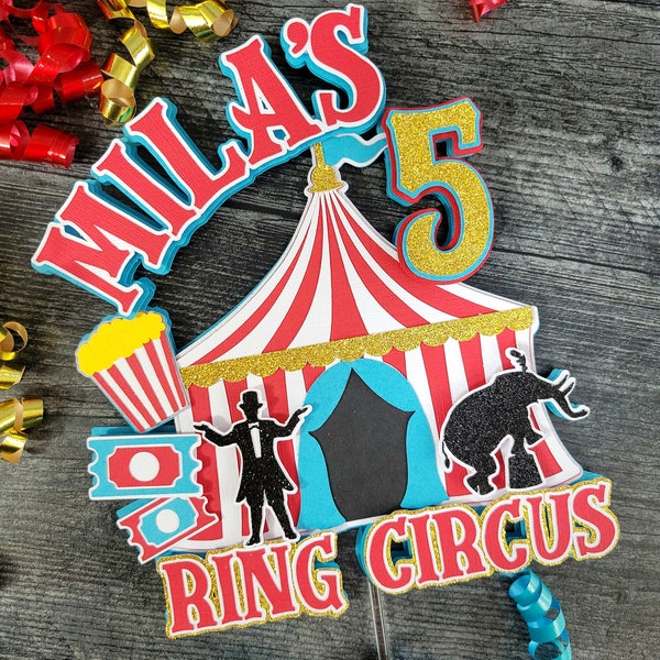 Circus Cake Toppers - Etsy
