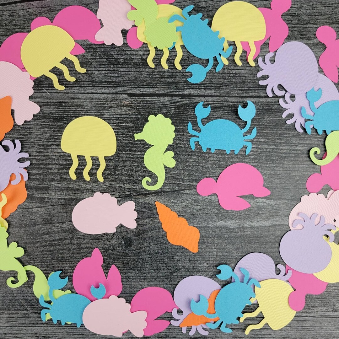 Under the Sea Confetti - Ocean Animals Confetti - Under the Sea ...