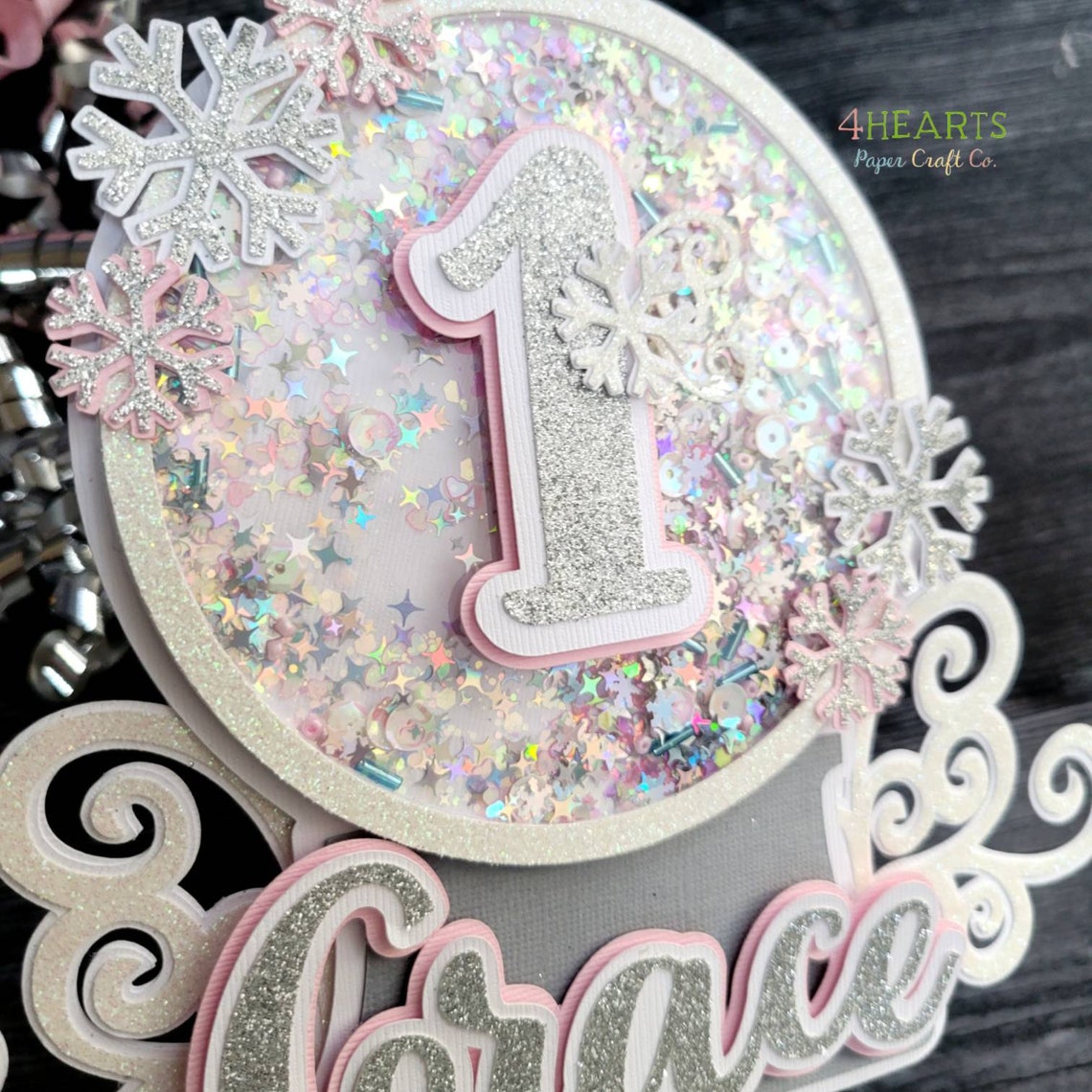 Snow Globe Cake Topper - Etsy