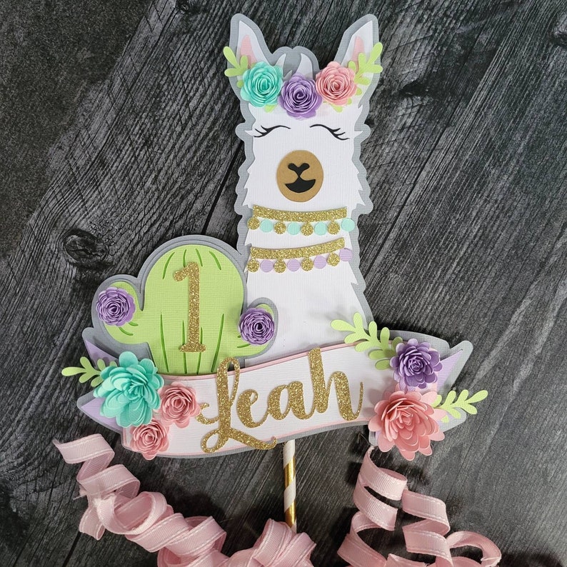 Llama Cake Topper - Etsy