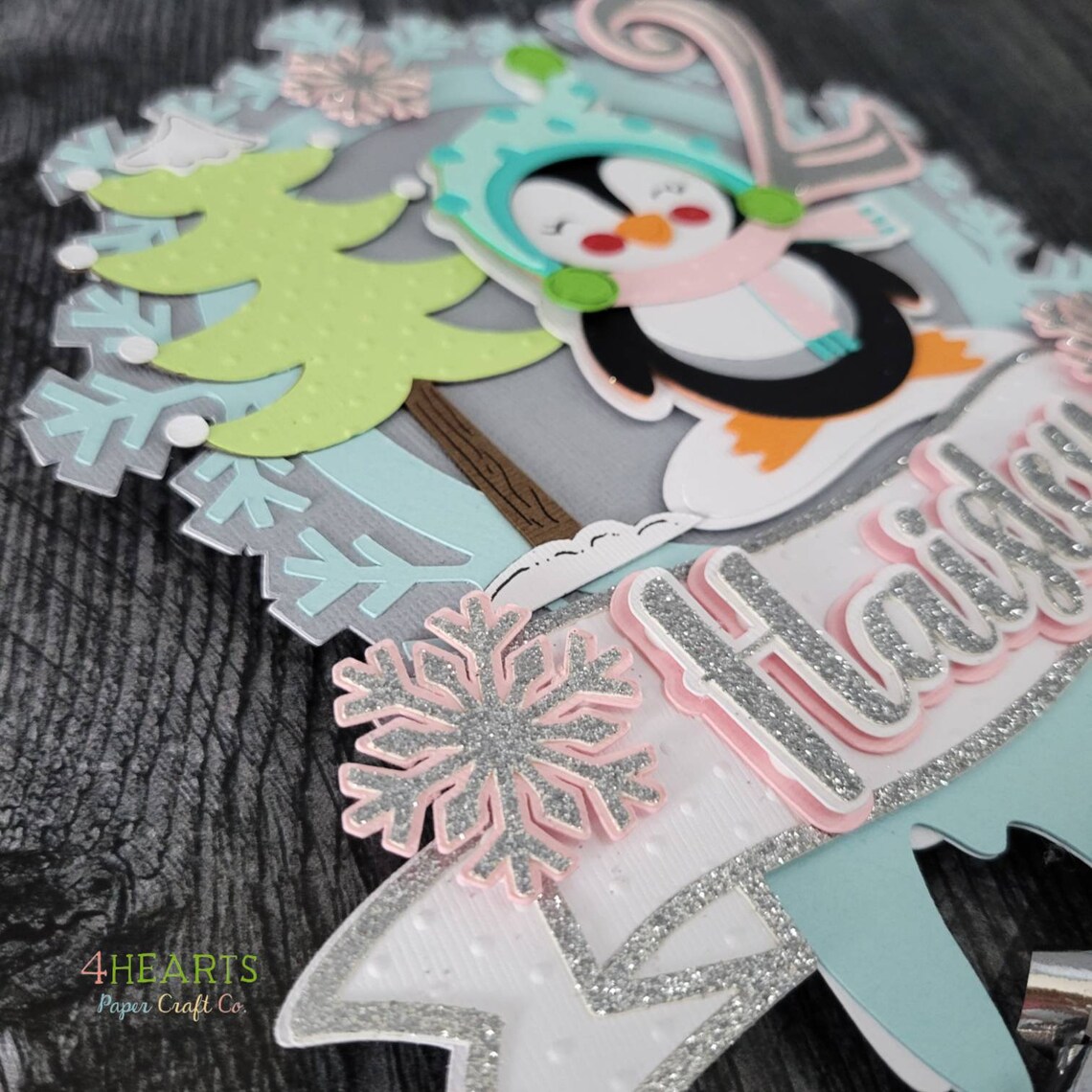 Penguin Cake Topper Girl Penguin Birthday | Etsy