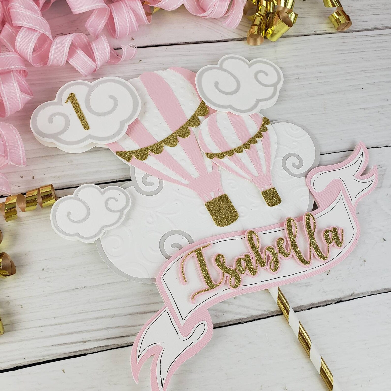 Hot Air Balloon Cake Topper - Etsy