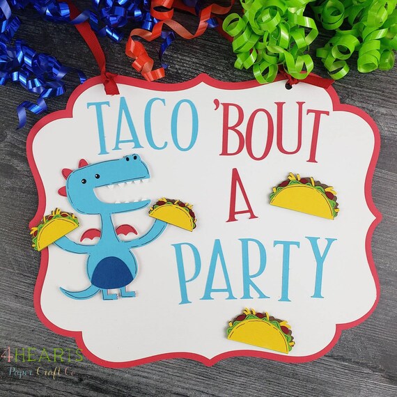 Dragons and Tacos Door Sign | Etsy