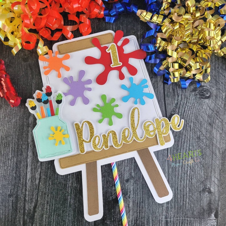 Painting Cake Topper - Etsy