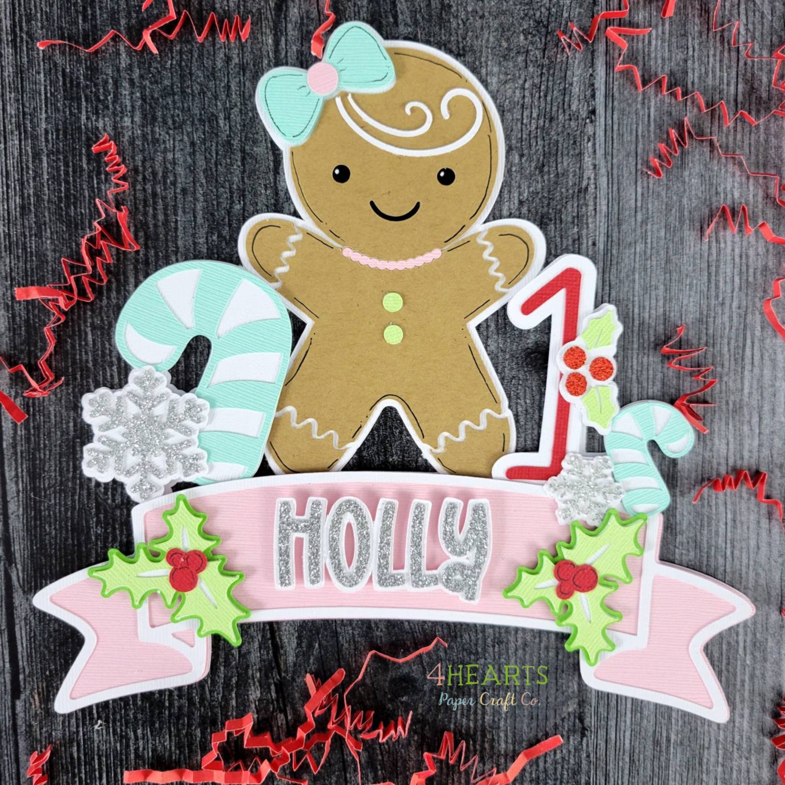 Gingerbread Cake Topper Gingerbread Birthday - Etsy